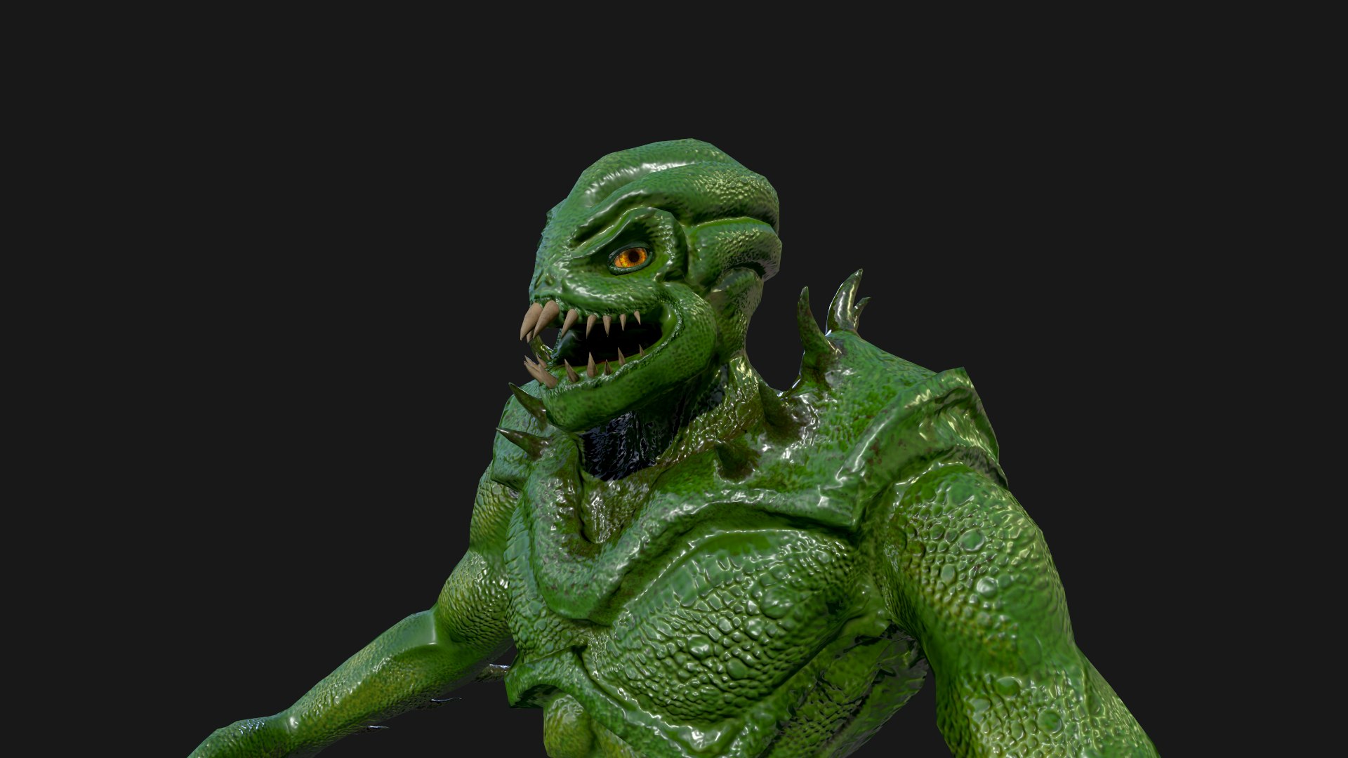Reptile Monster 3D - TurboSquid 1796799