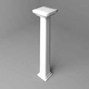 3D Model Pillar Square 3 - TurboSquid 1572715