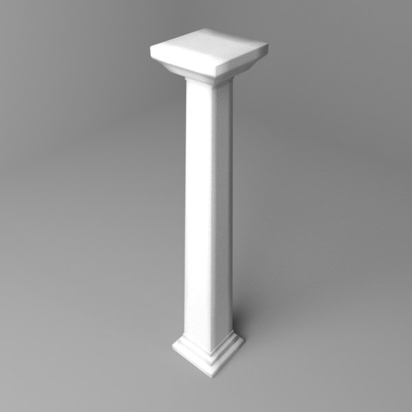 3D model pillar rectangle 5 - TurboSquid 1572695