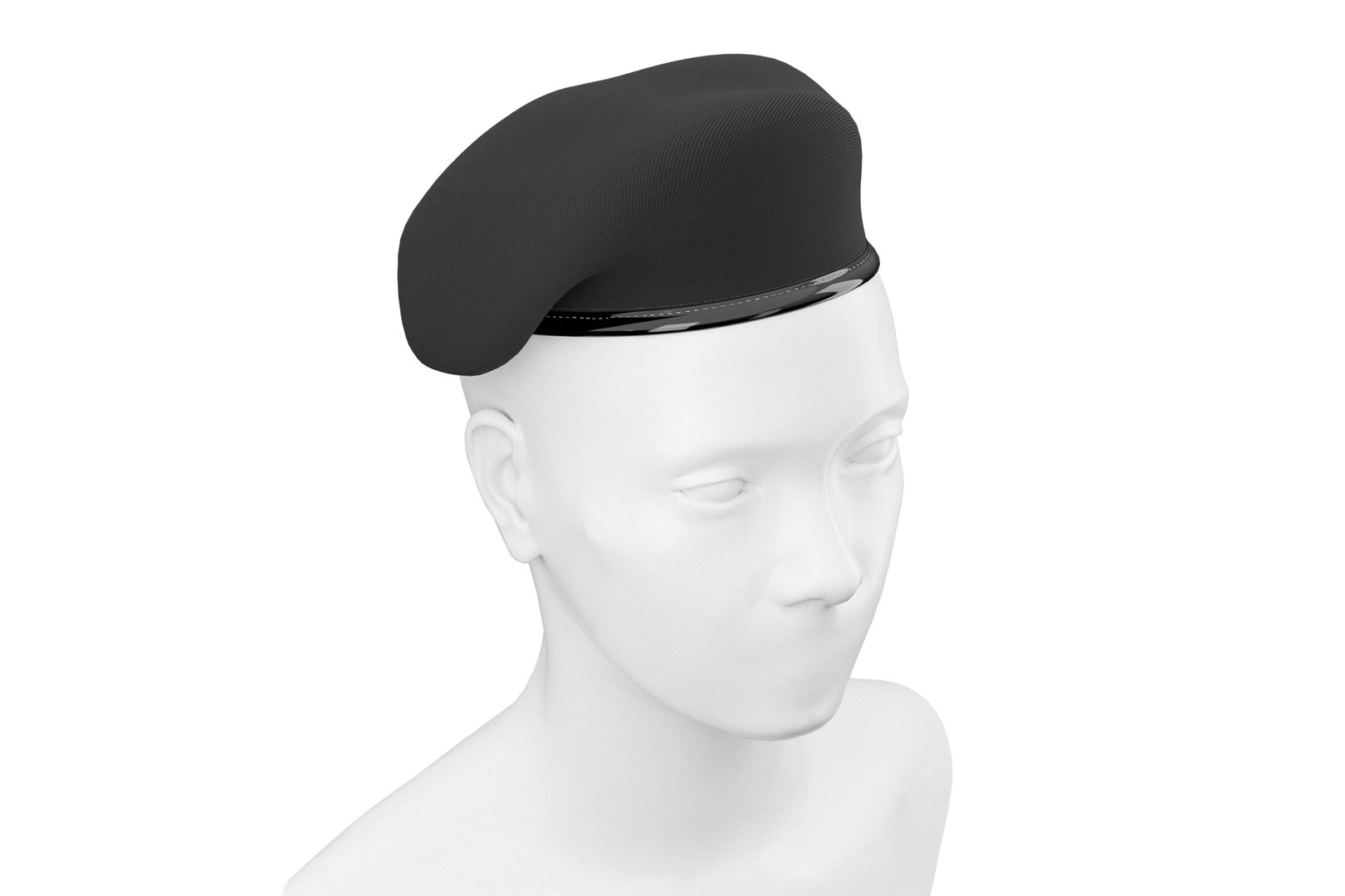 Black Beret 02 3D - TurboSquid 2302367
