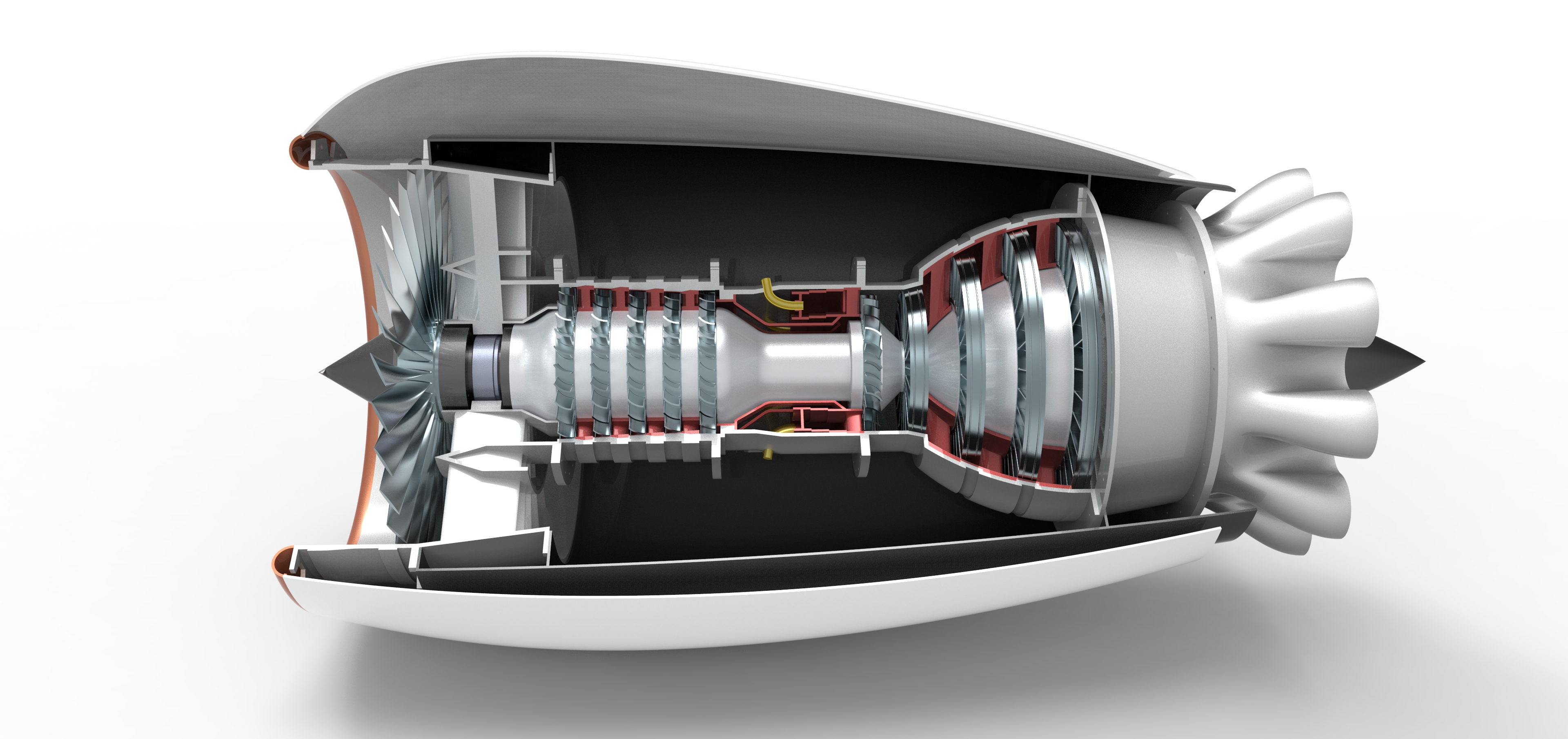 Düsentriebwerk 3D-Modell - TurboSquid 1709609