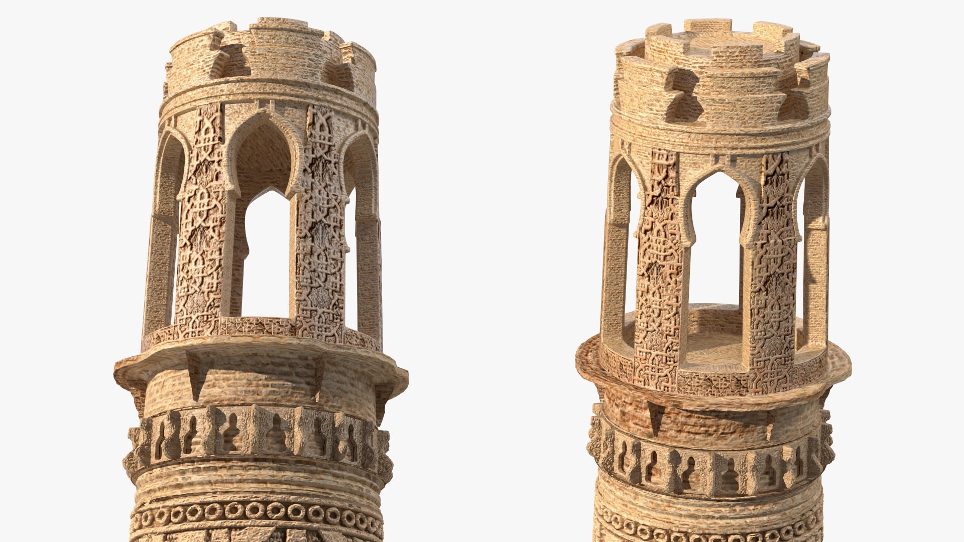 Minaret And Remains Of Jam UNESCO Model - TurboSquid 2136114