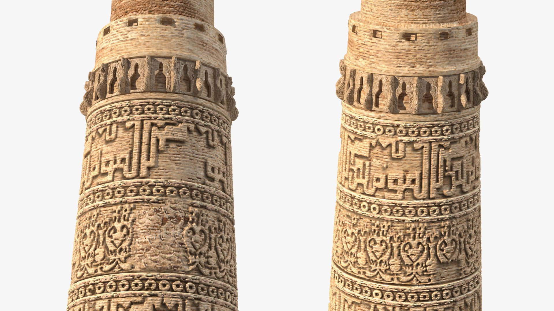 Minaret And Remains Of Jam UNESCO Model - TurboSquid 2136114