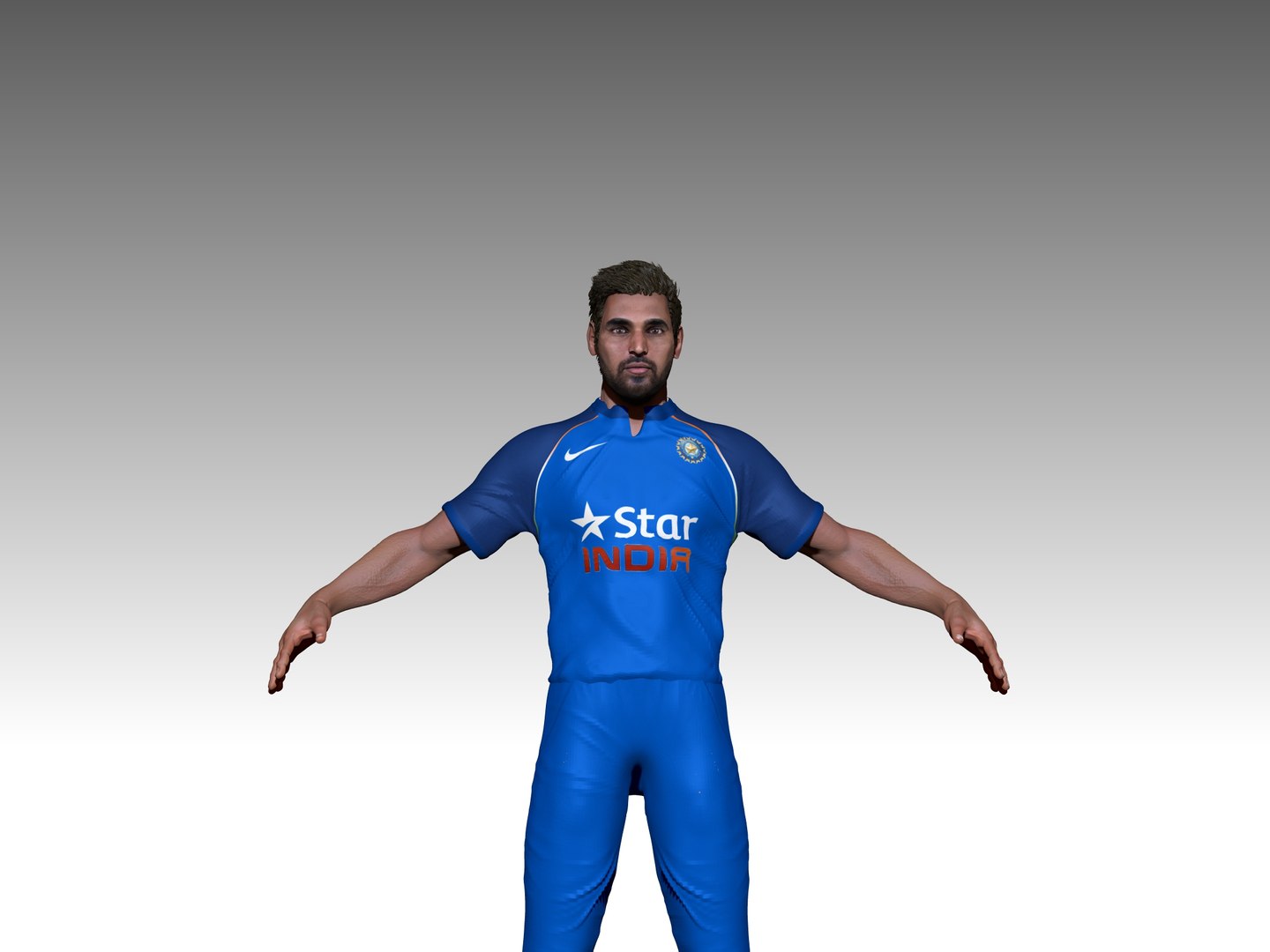 3D Cricket Athlete Batsman Model - TurboSquid 1342033