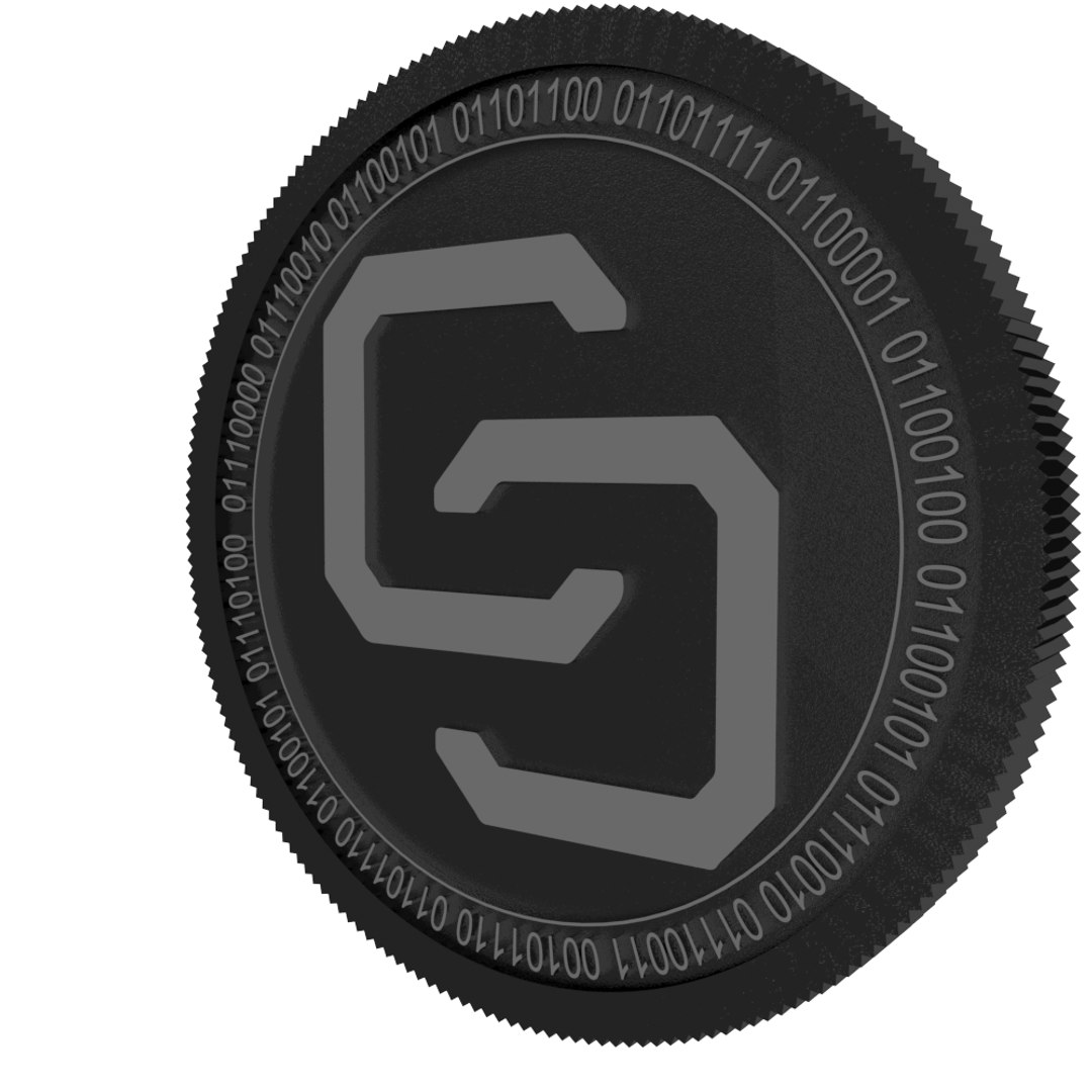 3D colossusxt black coin - TurboSquid 1494946