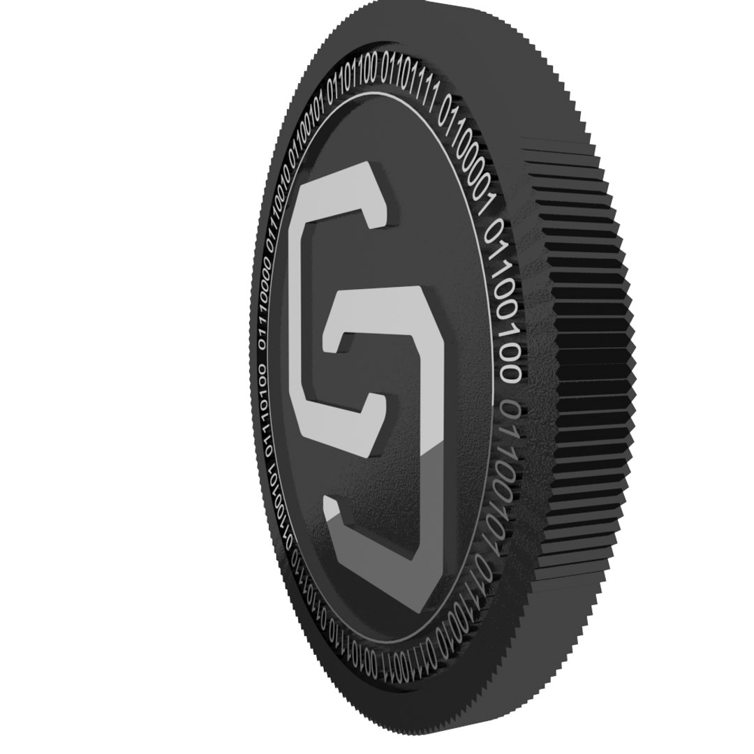 3D colossusxt black coin - TurboSquid 1494946