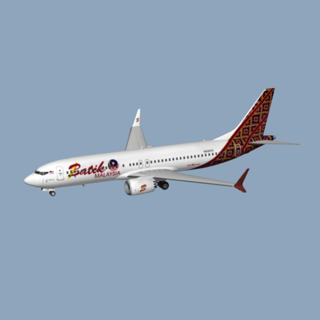 Boeing 737 Batik Air Model - TurboSquid 1159150
