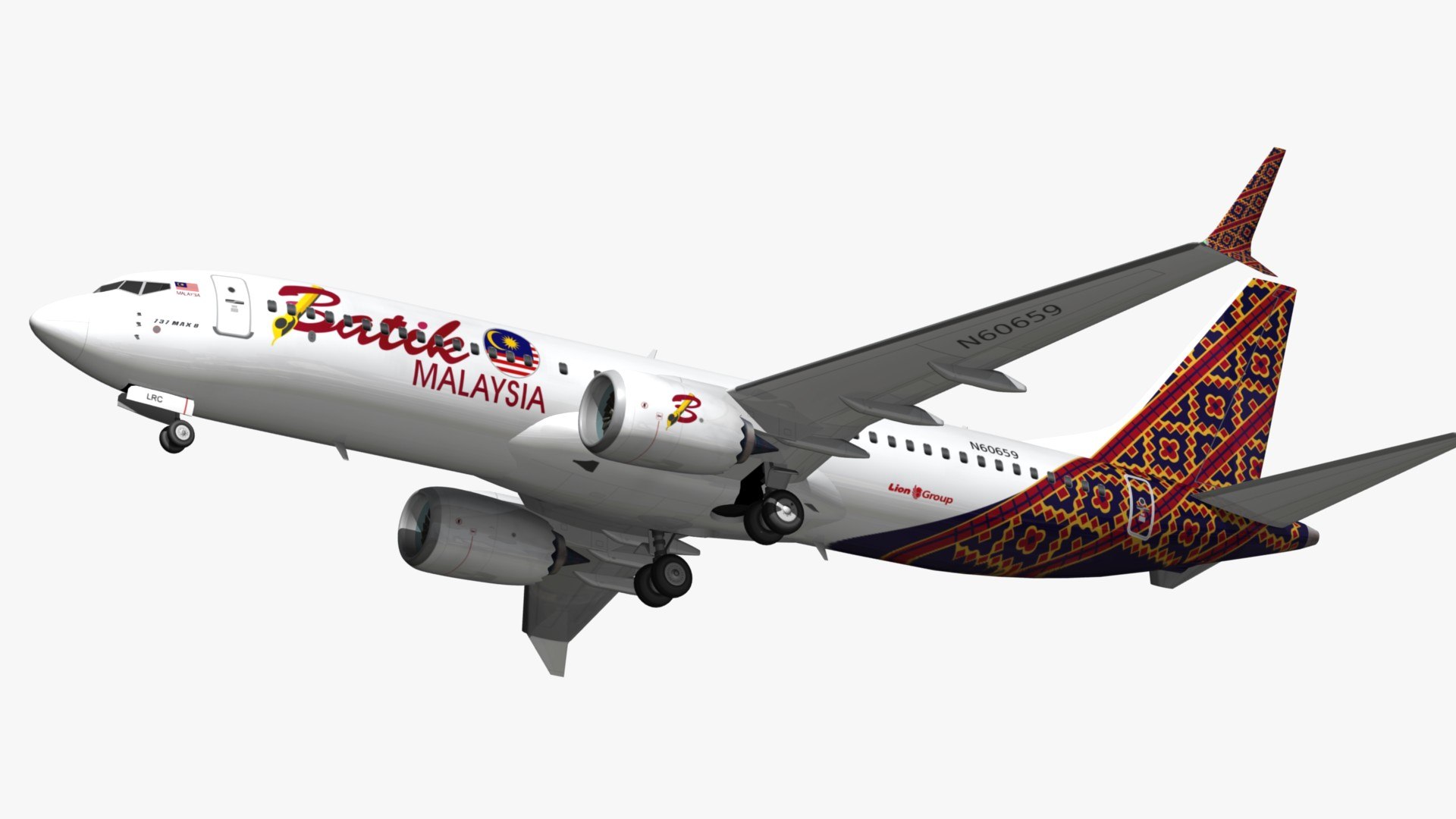 Boeing 737 Batik Air Model - TurboSquid 1159150
