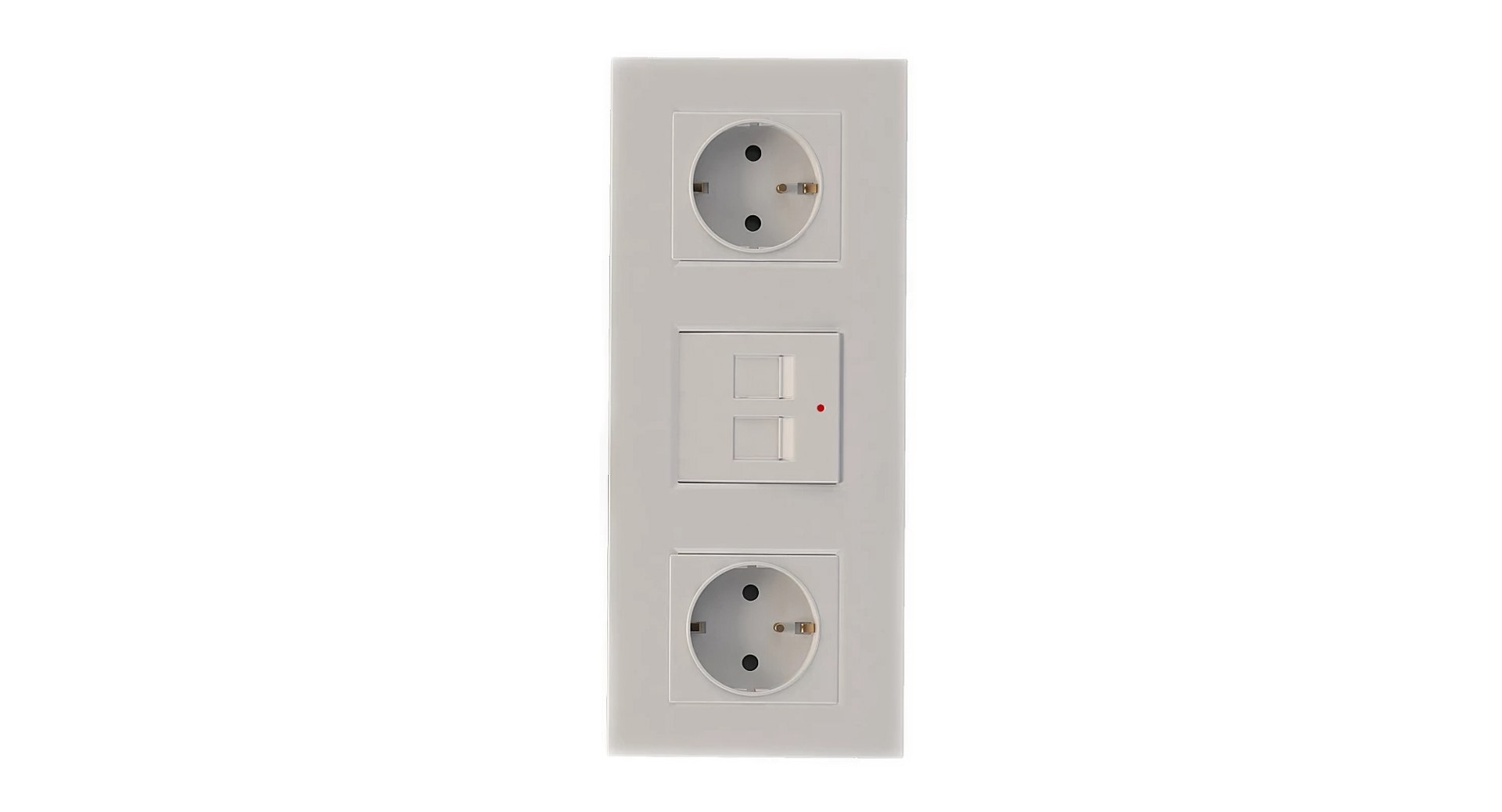 Luxury Wall Socket Interruptor And Charger Power Outlet Set 3D Model ...