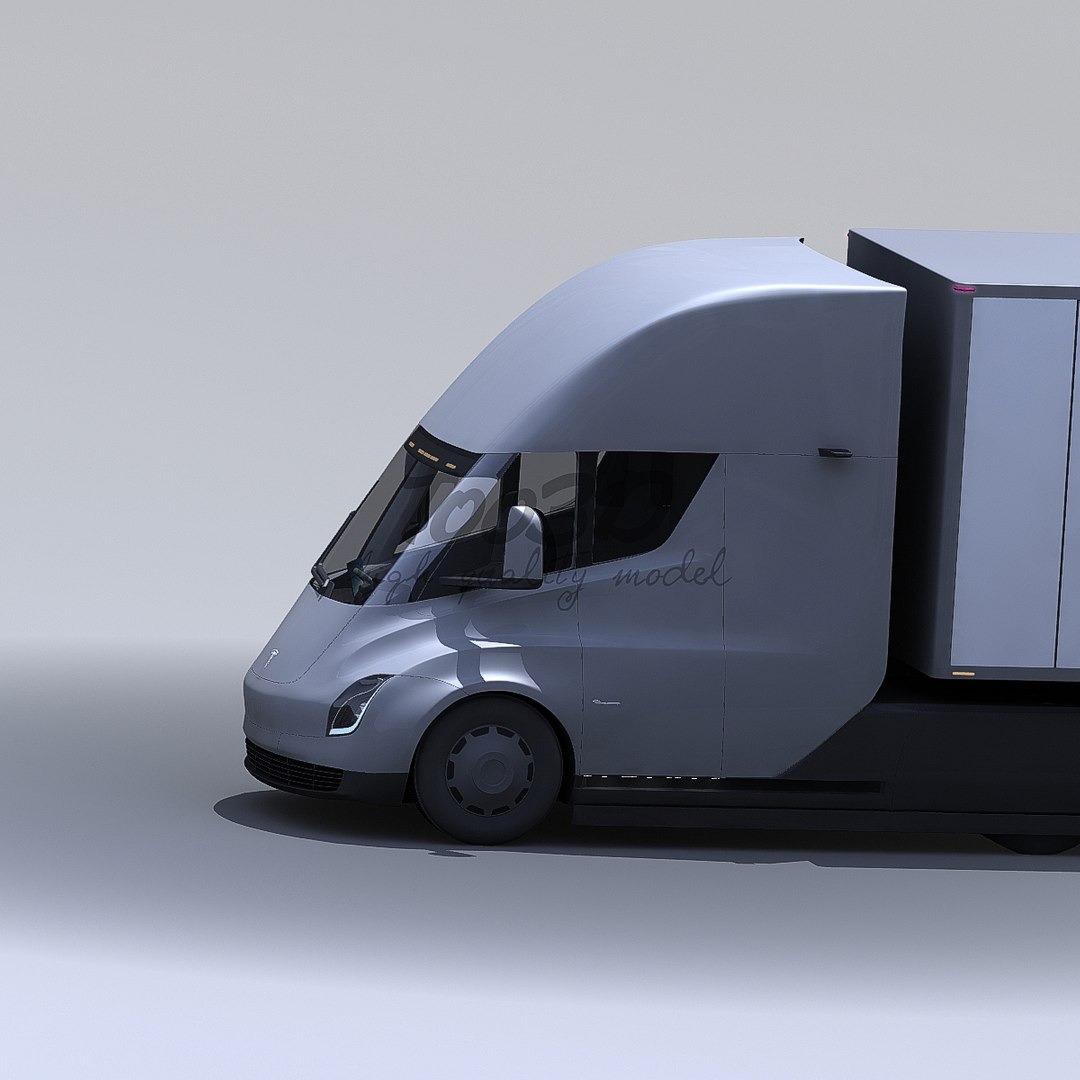 Tesla Semi Trailer 3D Model - TurboSquid 1226645