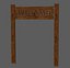 Free Welcome Town Sign Model - TurboSquid 1278160