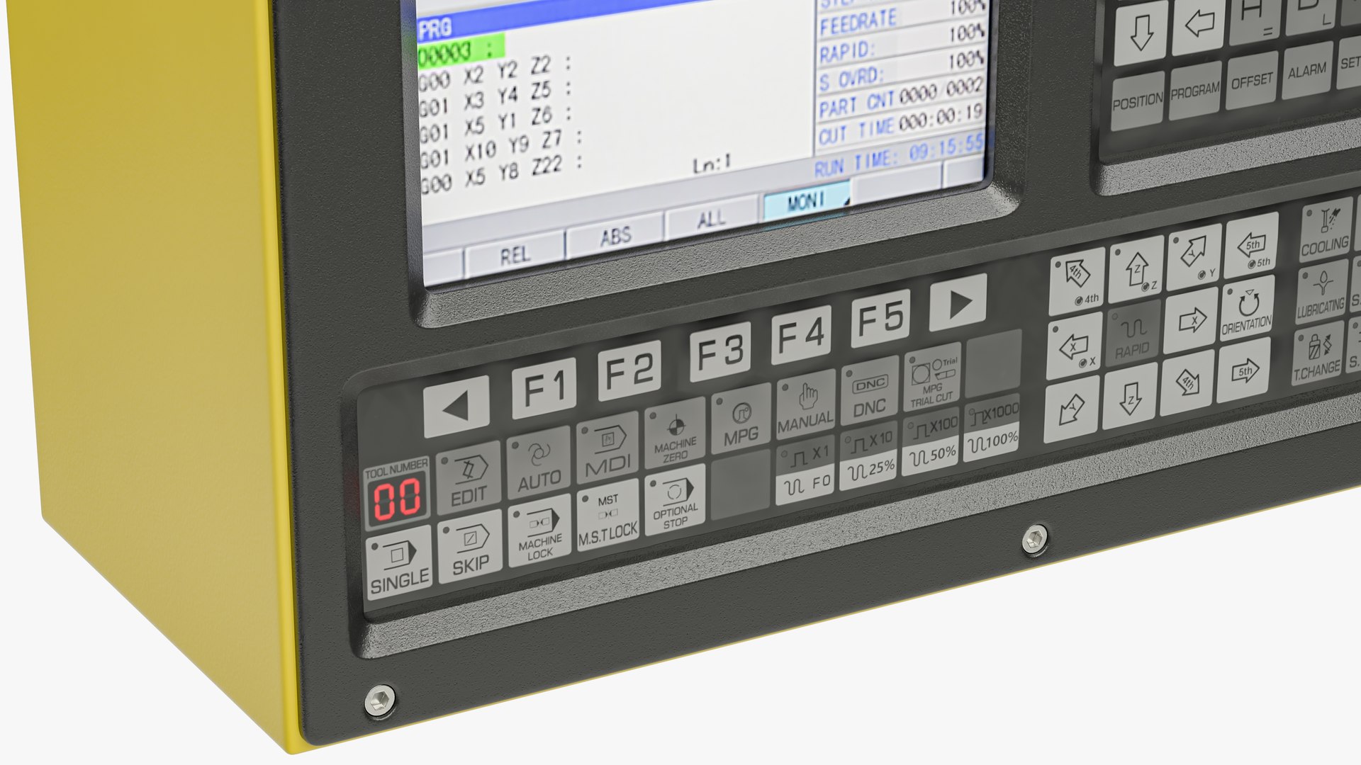 3D CNC Control Panel - TurboSquid 2227638