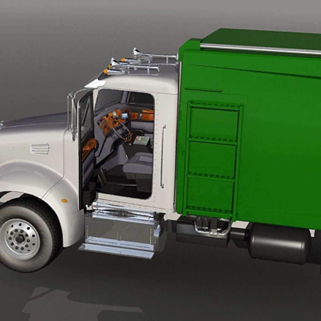 Garbage Truck 3d Model