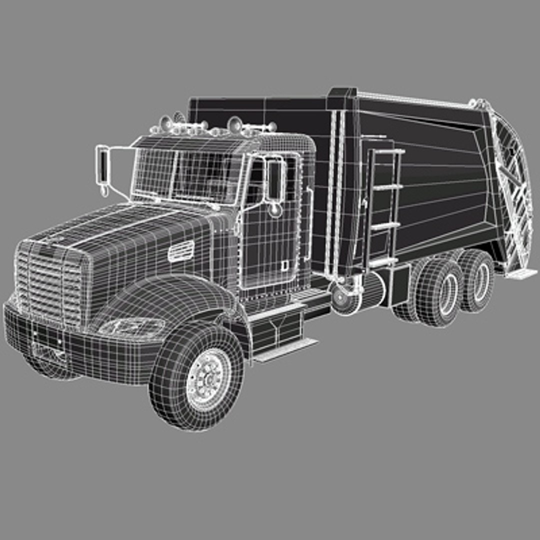 Garbage Truck 3d Model