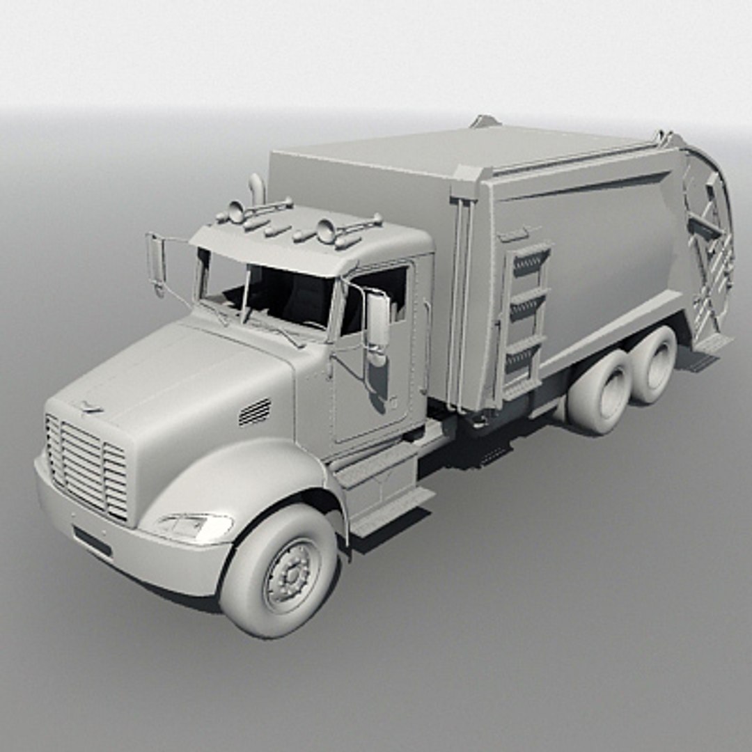 Garbage Truck 3d Model