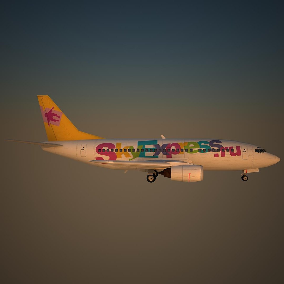 Boeing 737-500 Sxr 3d Model