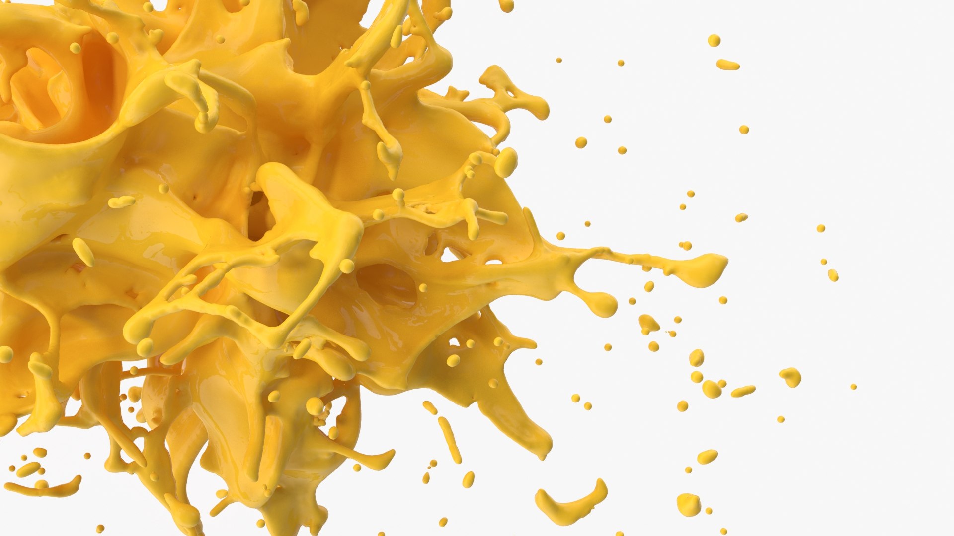 Yellow Splash 18 3D Model - TurboSquid 1872488