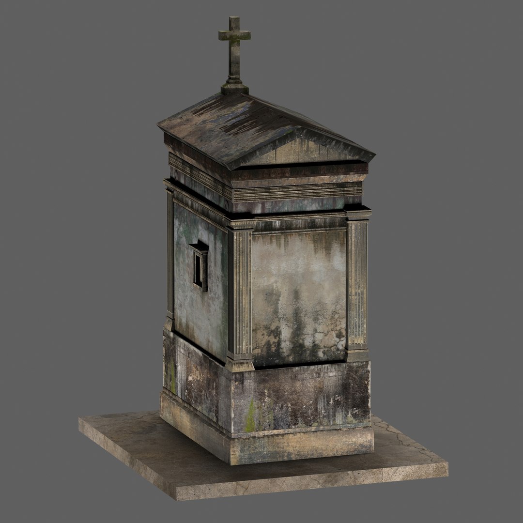 3D Weathered Mausoleum Leaking - TurboSquid 1414777