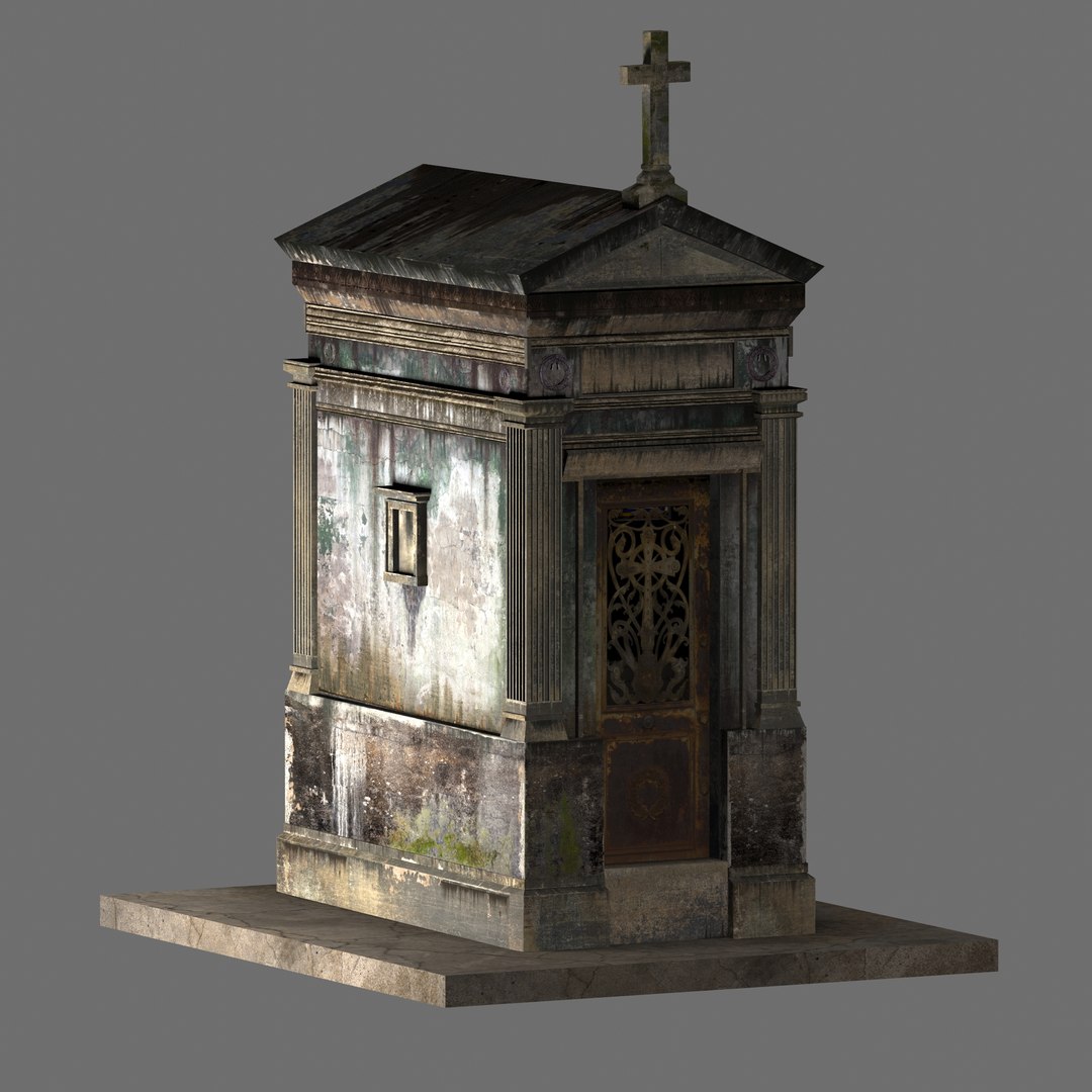 3D Weathered Mausoleum Leaking - TurboSquid 1414777