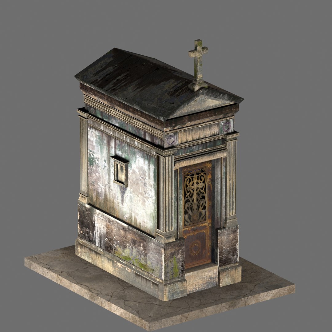 3D Weathered Mausoleum Leaking - TurboSquid 1414777