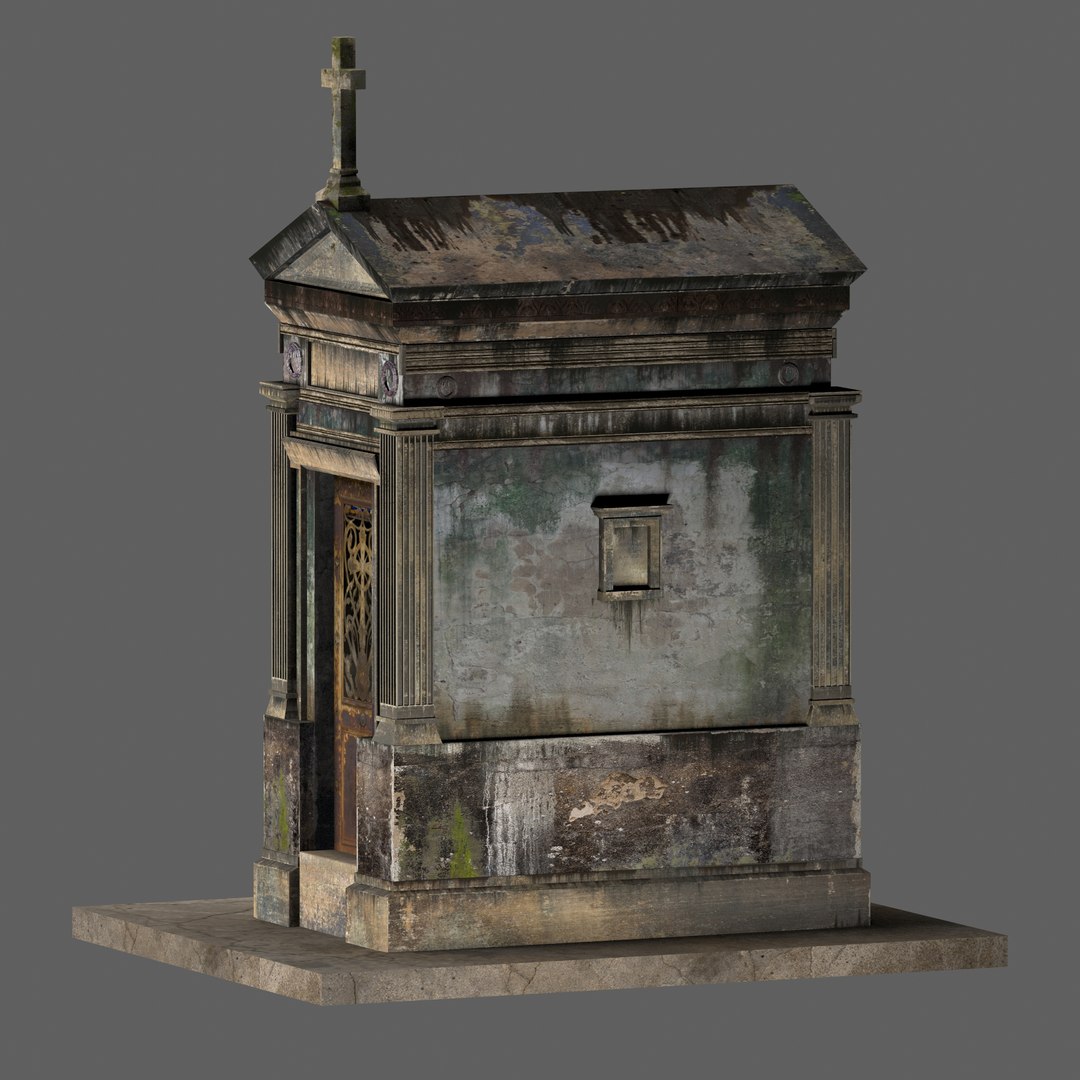 3D Weathered Mausoleum Leaking - TurboSquid 1414777
