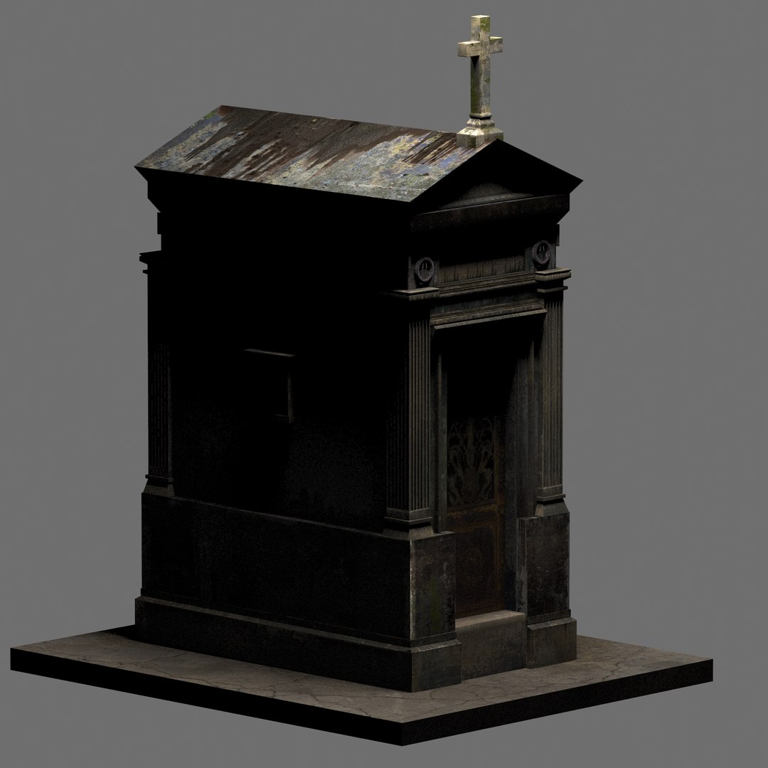 3D Weathered Mausoleum Leaking - TurboSquid 1414777