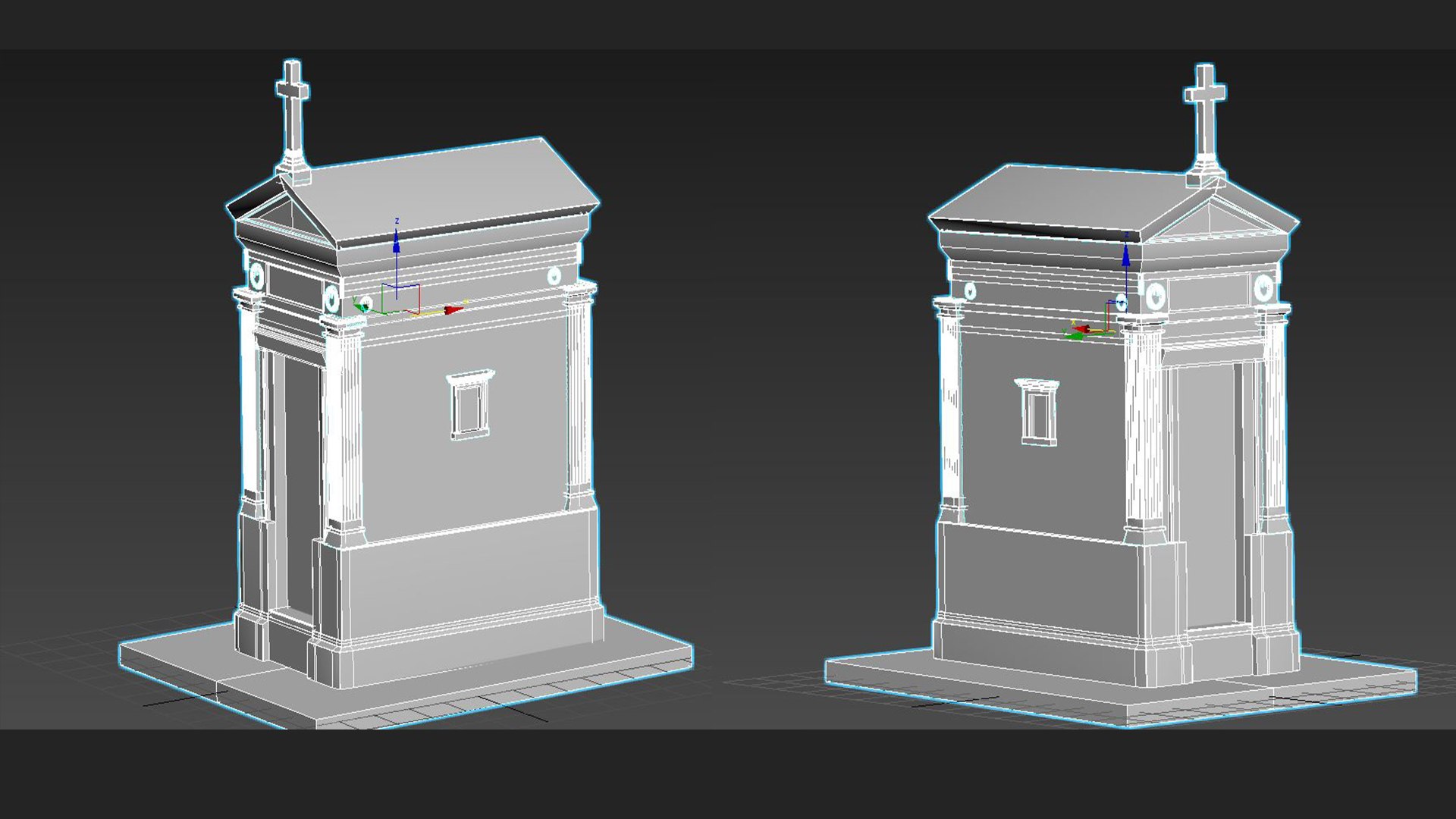3D weathered mausoleum leaking - TurboSquid 1414777