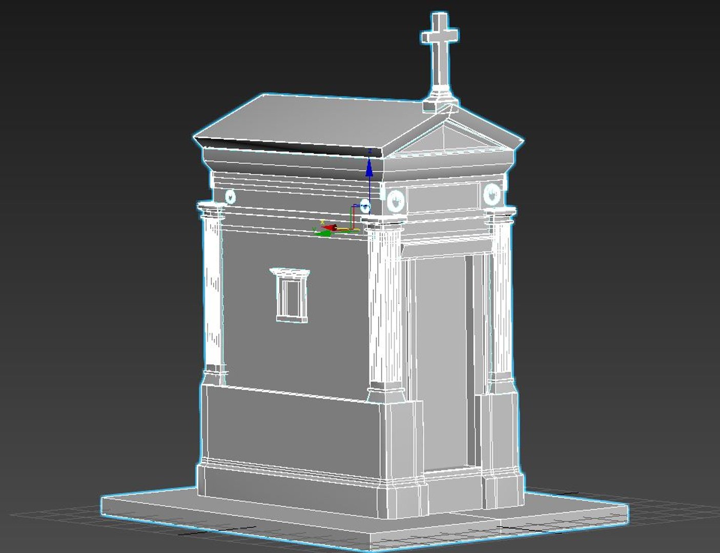 3D weathered mausoleum leaking - TurboSquid 1414777
