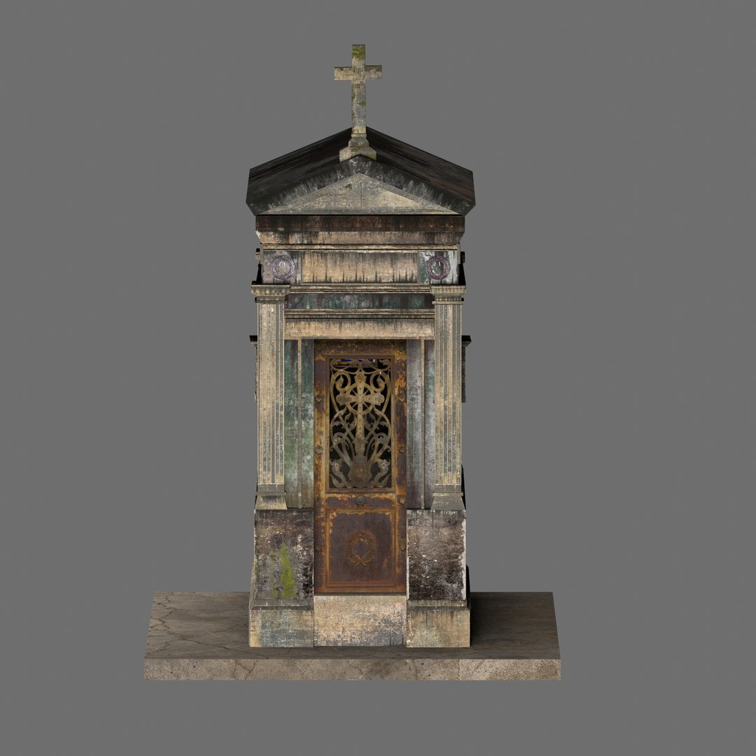 3D Weathered Mausoleum Leaking - TurboSquid 1414777