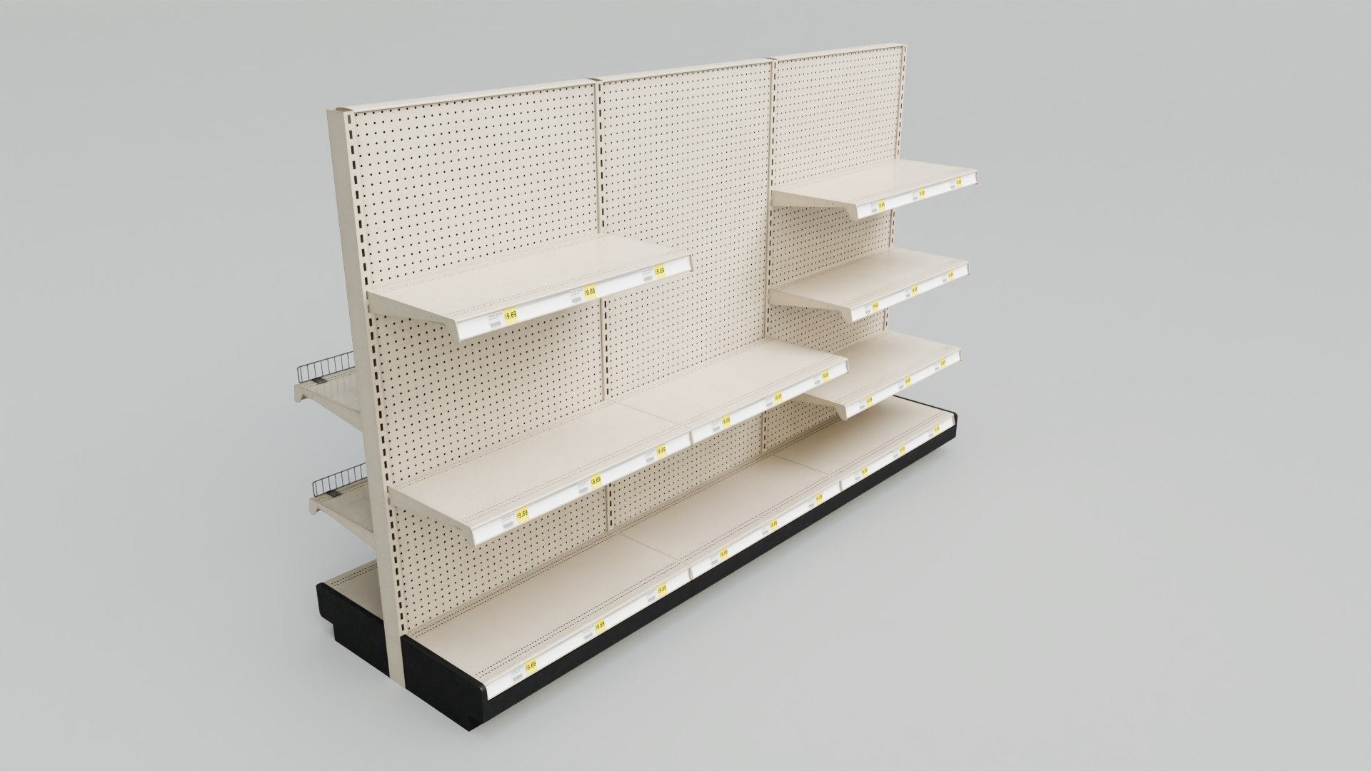 Store Display Shelf Long 3D Model - TurboSquid 2262870