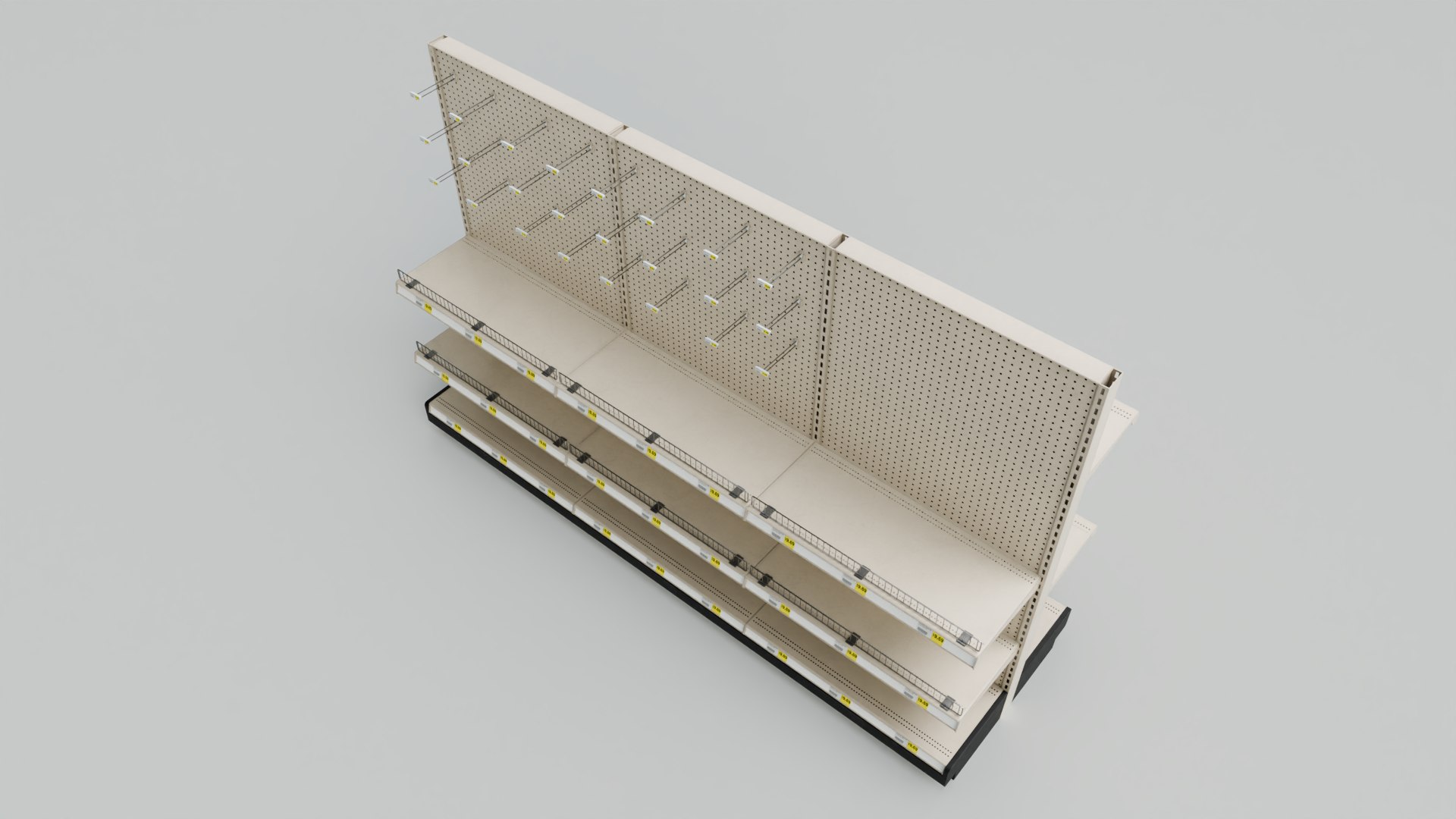 Store Display Shelf Long 3D Model - TurboSquid 2262870