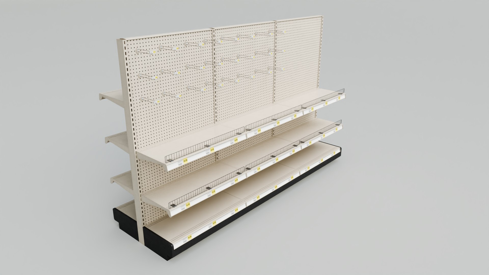 Store Display Shelf Long 3D Model - TurboSquid 2262870
