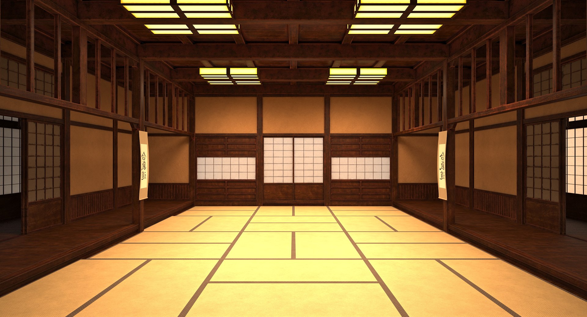 3D Dojo Room - TurboSquid 1394114