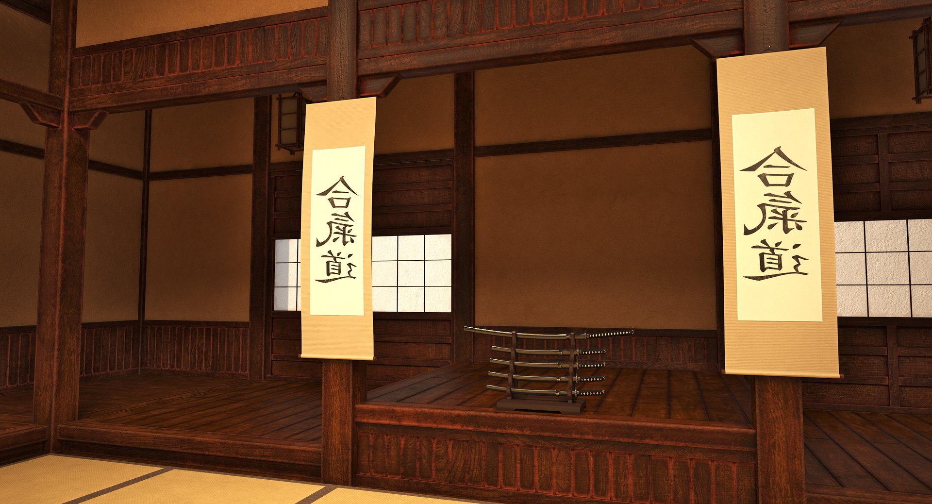 3D Dojo Room - TurboSquid 1394114