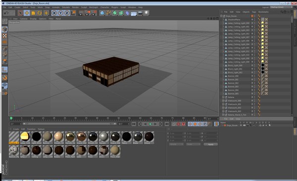 3D dojo room - TurboSquid 1394114