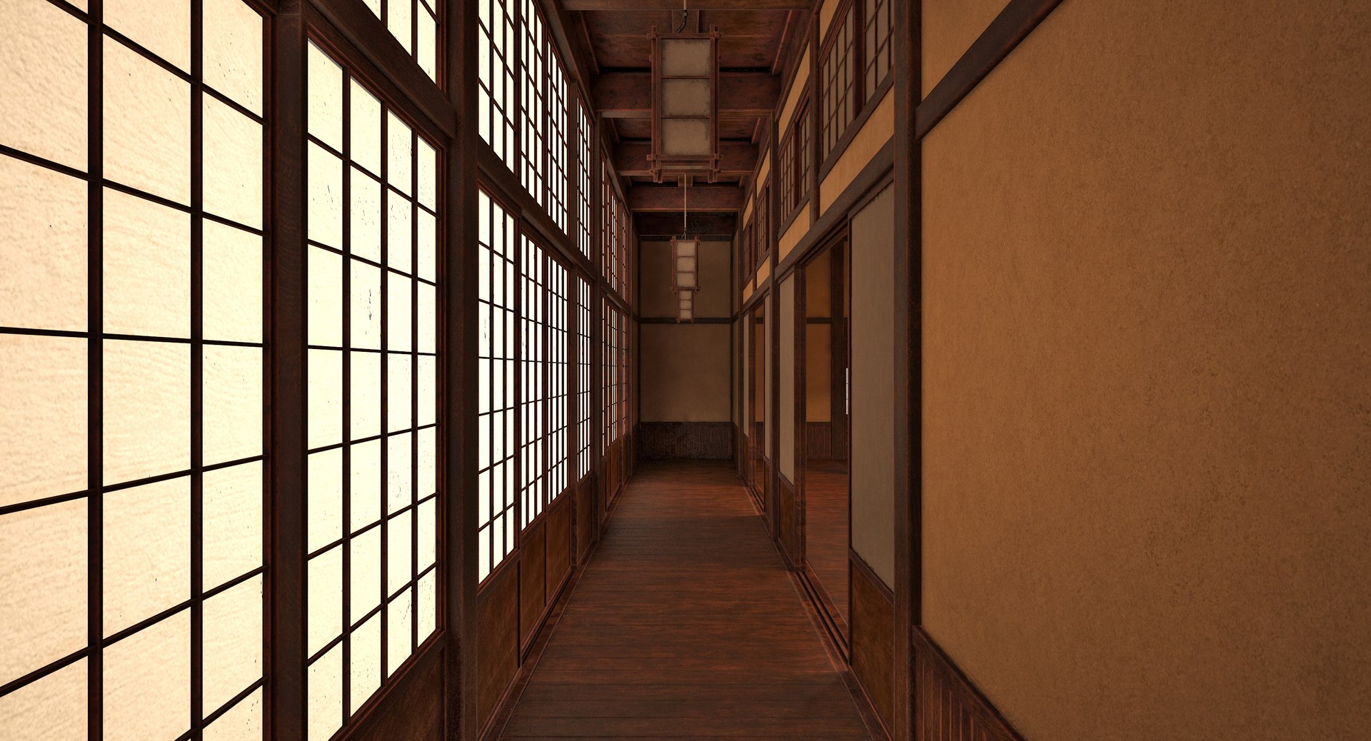 3D Dojo Room - TurboSquid 1394114