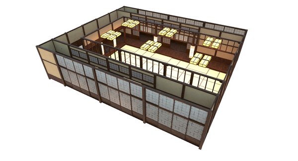 3D dojo room - TurboSquid 1394114