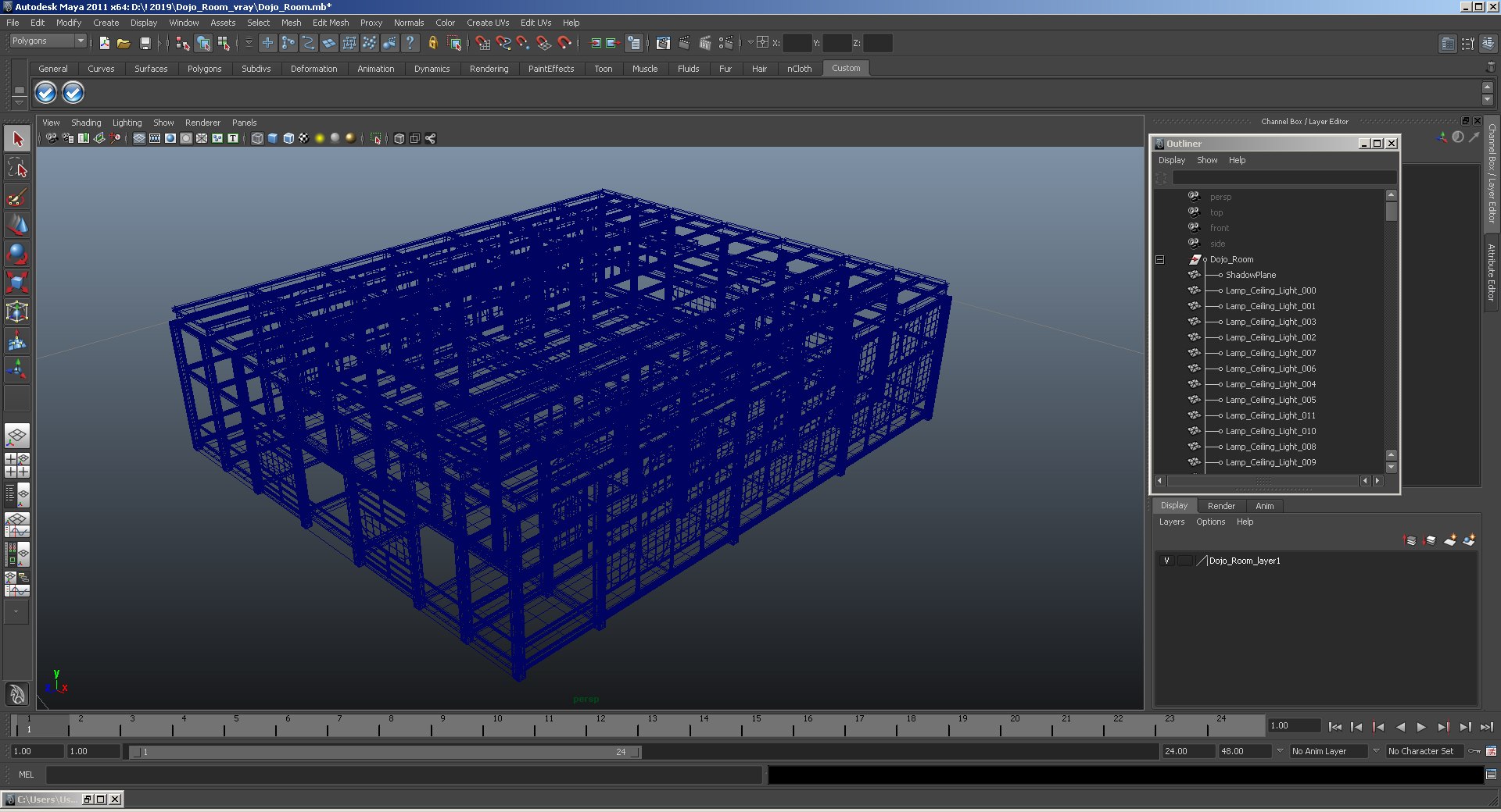 3D dojo room - TurboSquid 1394114