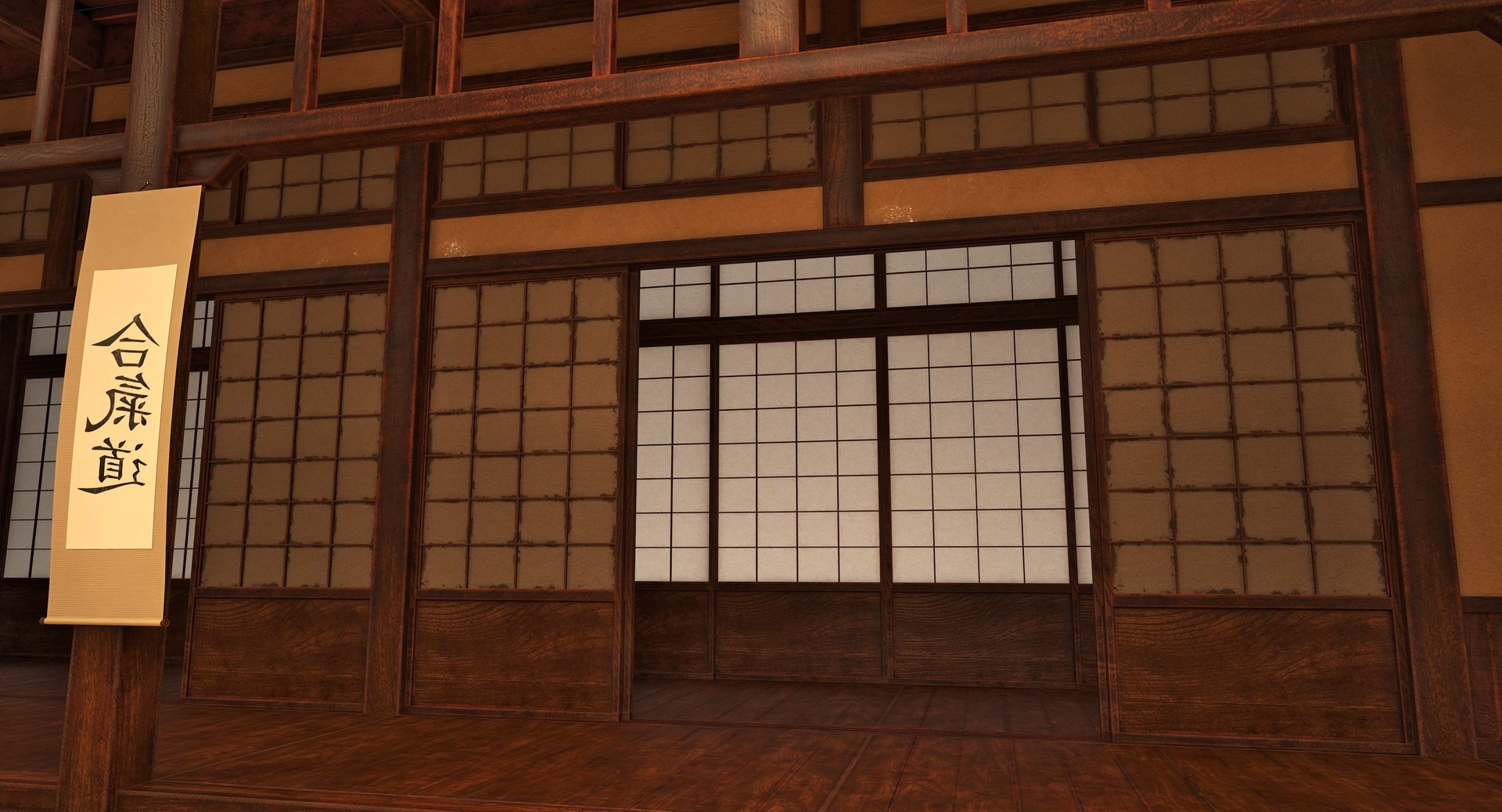 3D Dojo Room - TurboSquid 1394114