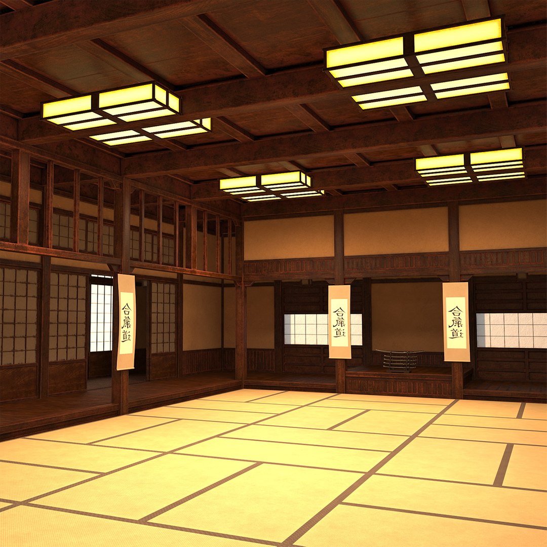 3D dojo room - TurboSquid 1394114
