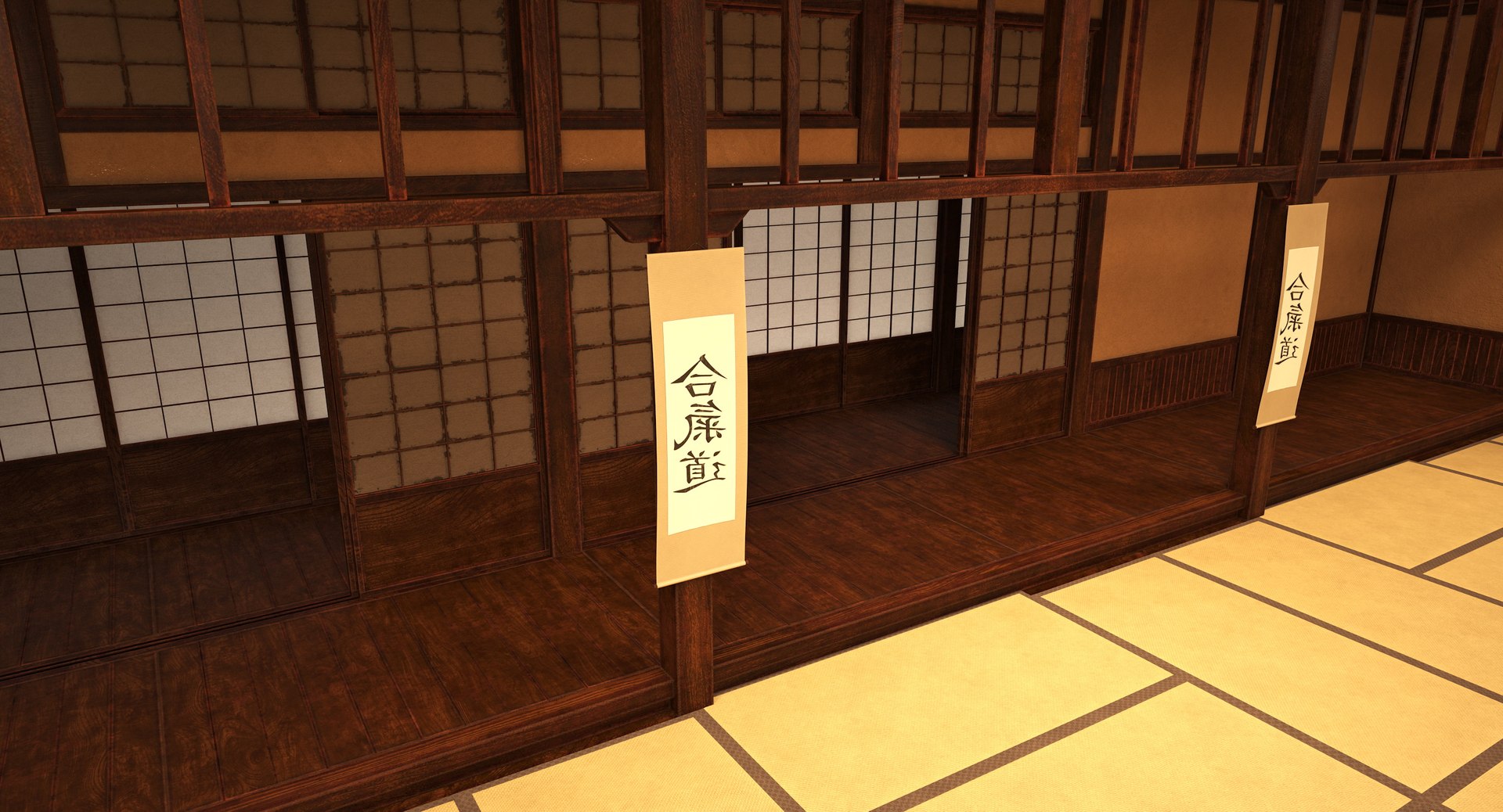 3D Dojo Room - TurboSquid 1394114