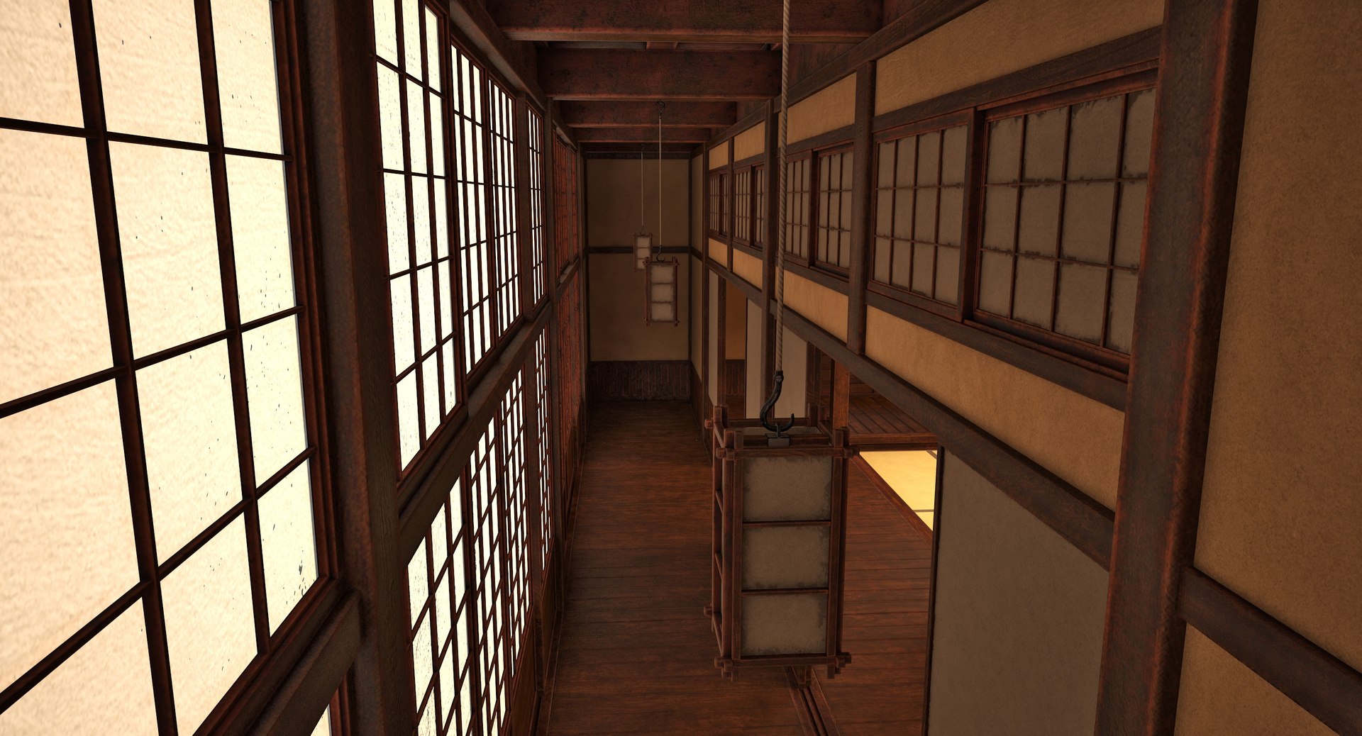 3D Dojo Room - TurboSquid 1394114