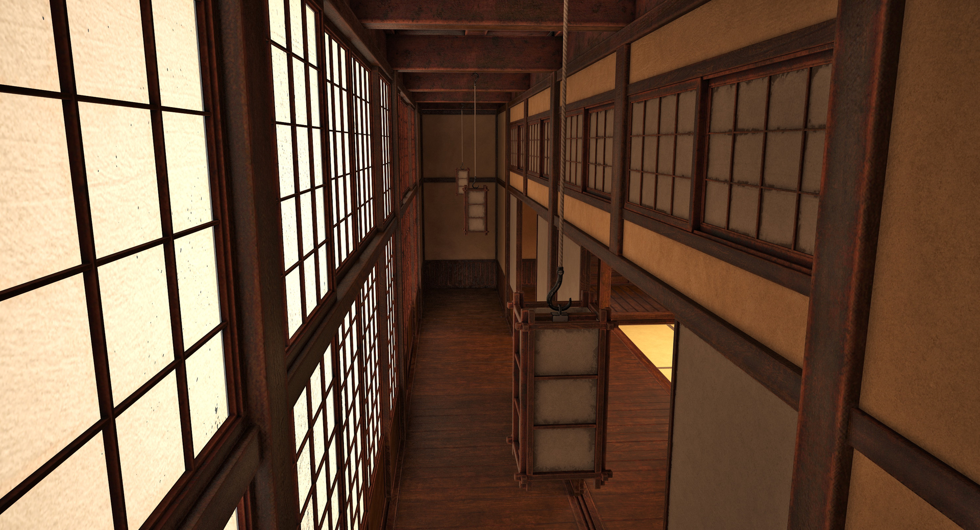 3D dojo room - TurboSquid 1394114