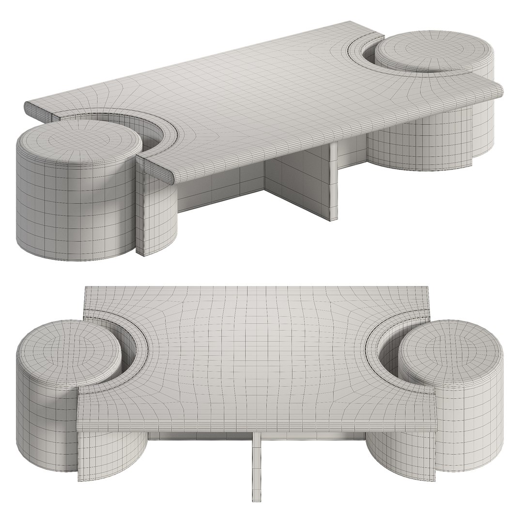 3D Model Prospect Coffee Table - TurboSquid 2356163