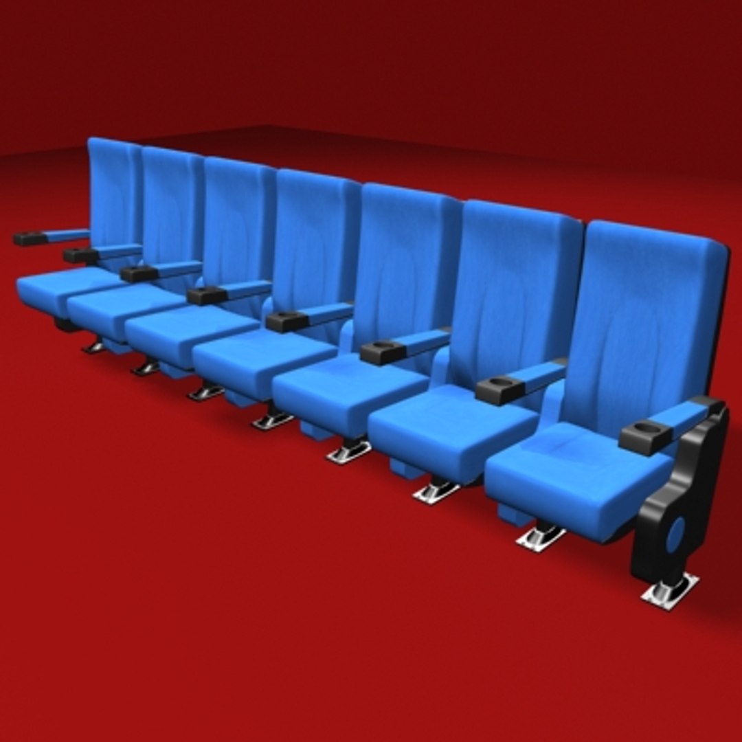 Theatre Seats 3d Model