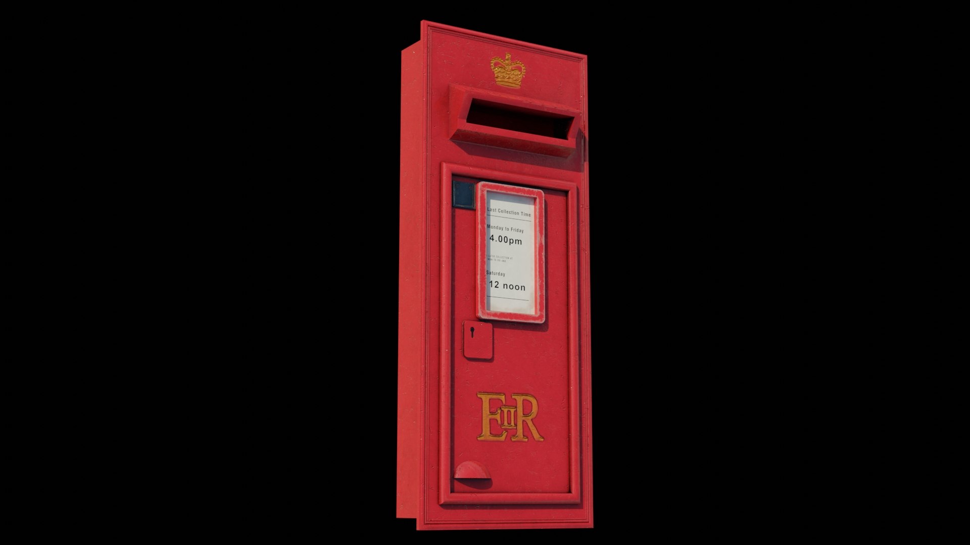 3D Red Post Office Box - TurboSquid 2120852