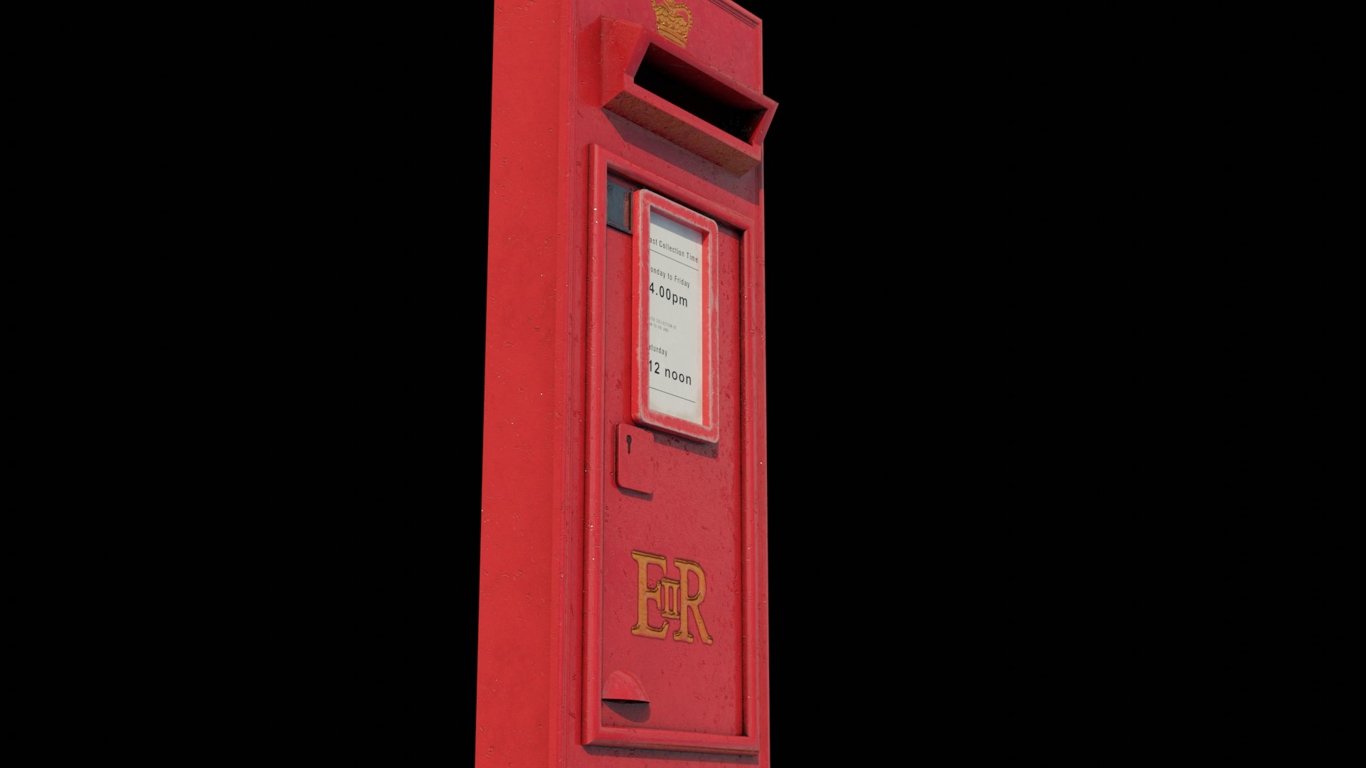 3D Red Post Office Box - TurboSquid 2120852