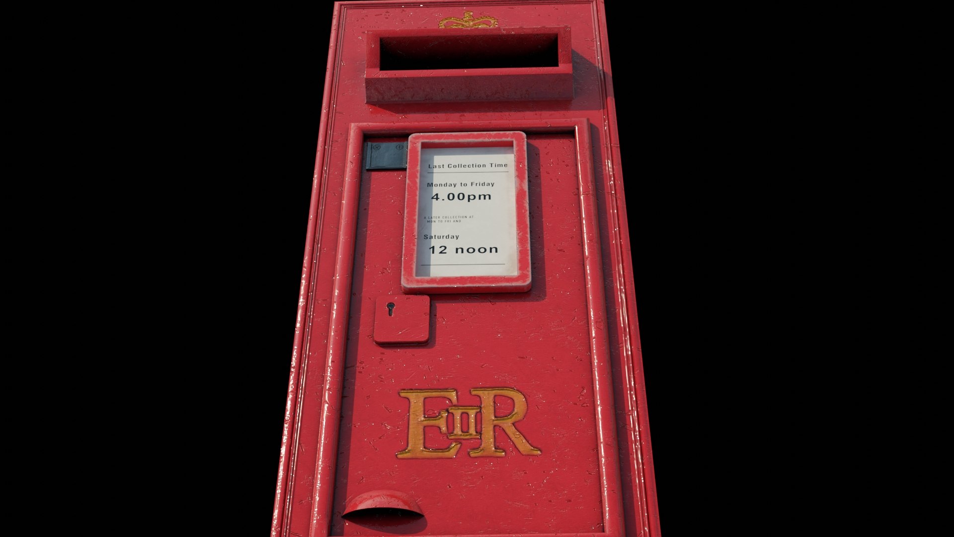 3D Red Post Office Box - TurboSquid 2120852