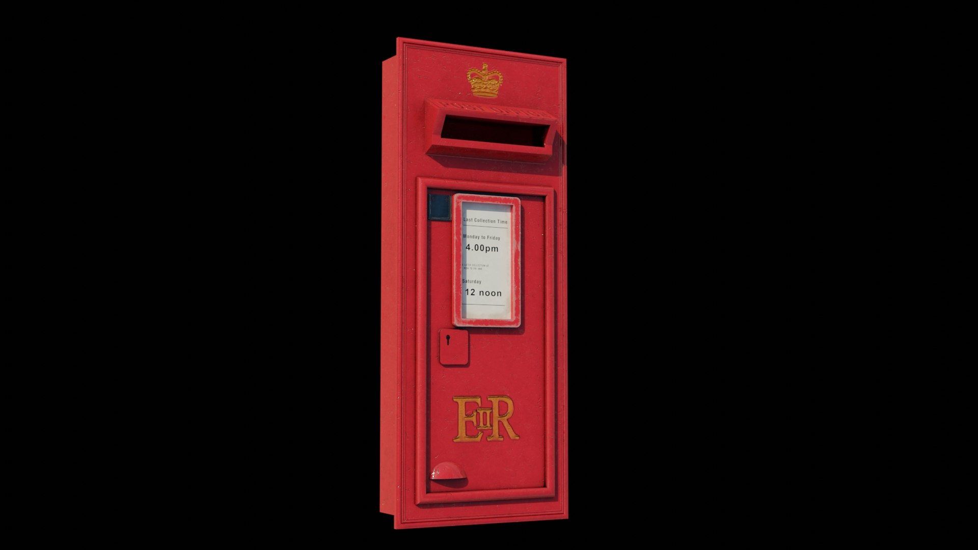 3D Red Post Office Box - TurboSquid 2120852