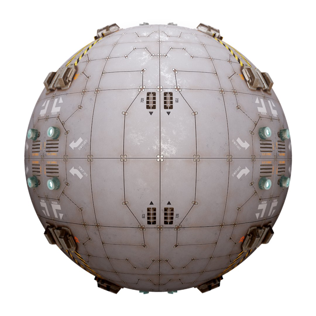 PBR Sci-Fi Industrial Texture 54 - TurboSquid 1788852